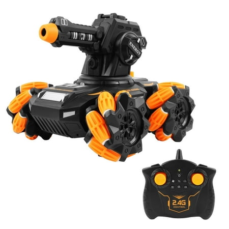 jovati Water Bomb Remote Control Tank Lateral Driving Rotation Turret ...
