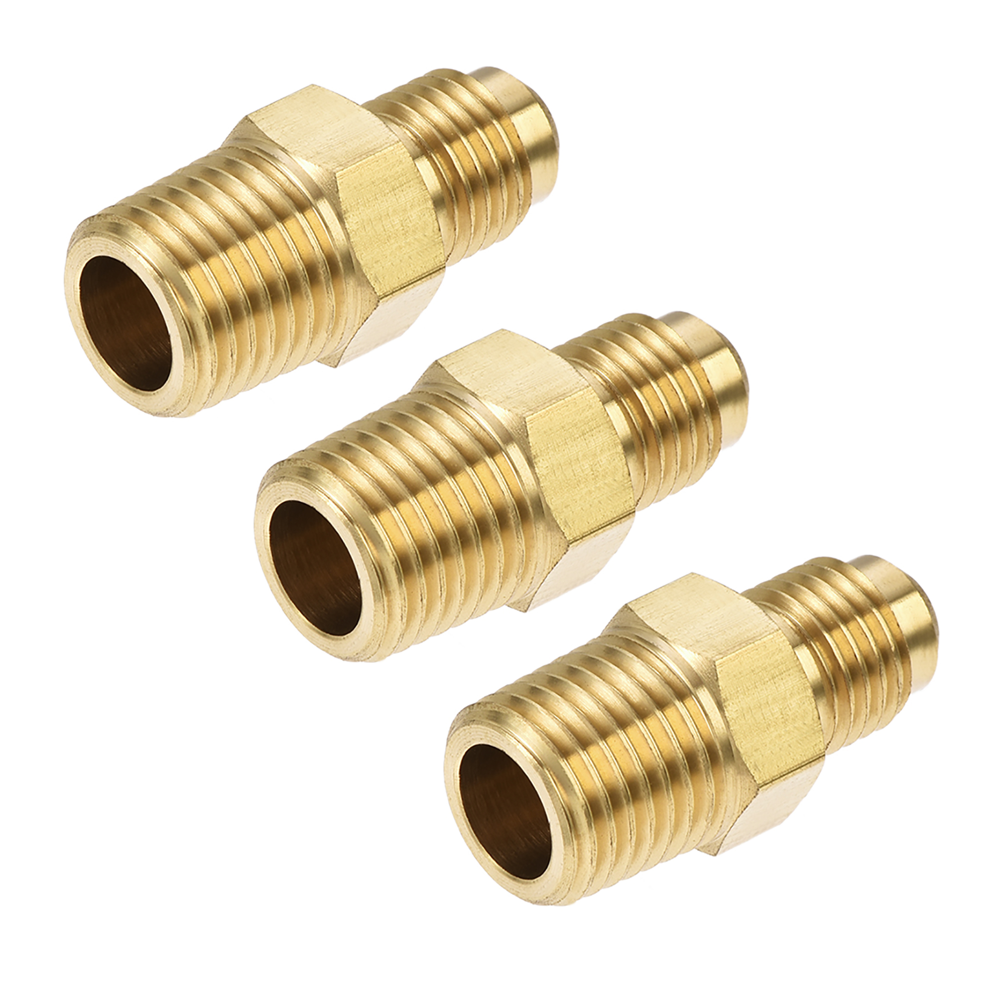 Brass Pipe Fitting 1 4 SAE Flare To 1 4NPT Male Thread Tubing Adapter Brass Pipe Fitting 1 4 SAE Flare To 1 4NPT Male Thread Tubing Adapter