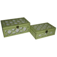 Essentials Marine Blue Bone Boxes - Set of 2 - Walmart.com