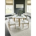 Signature Design by Ashley Sawdyn Modern Round Dining Table with Faux ...