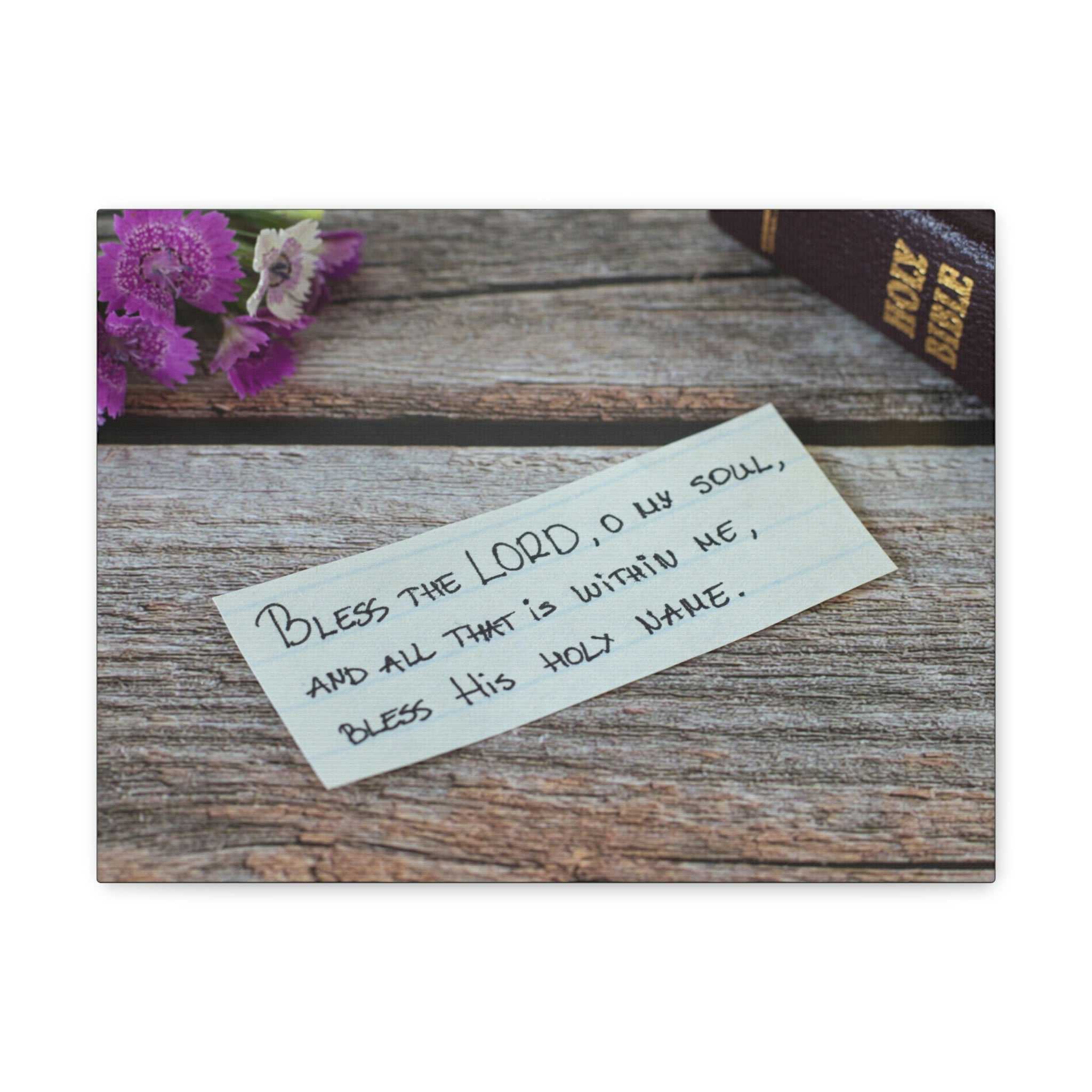 Scripture Walls Bless The Lord Psalm 103:1 Wood Christian Wall Art ...