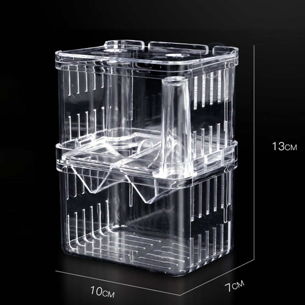 RONSHIN 3 Sizes Double-layer Clear Fish Breeding Isolation Box Aquarium ...