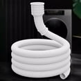 500cm White Drain Hose Pipe Inlet Extension Tube Drainpipe for Faucet ...
