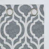 Sun Zero Eldon Trellis Print Blackout Grommet Curtain Panel, 40"X63 ...