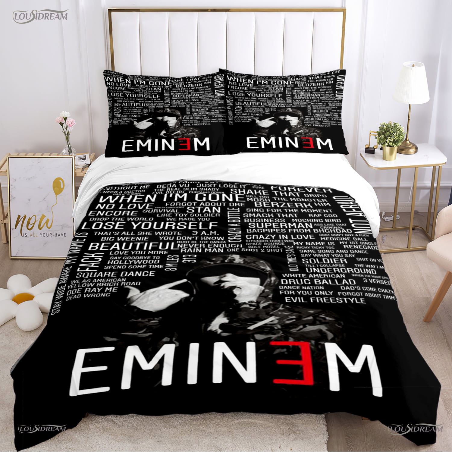 Click here for Yingd Eminem Hip-Hop Singer All Season Duvet Casal... prices