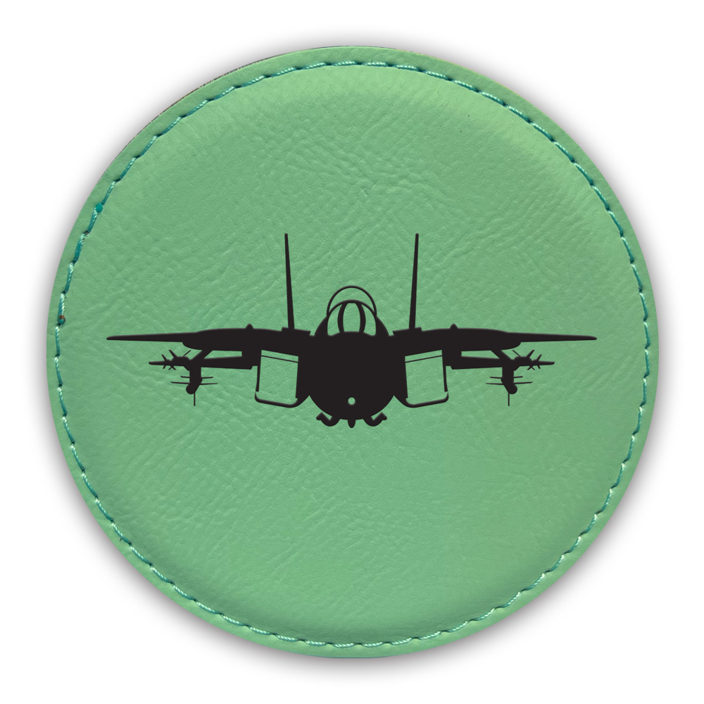F-14 Tomcat Coaster Laser Engraved Leatherette - Round Coasters - Many ...