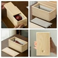 SOPOTUTU 1Pcs Small Wood Storage Box Minimalist Style Pine Wood for ...