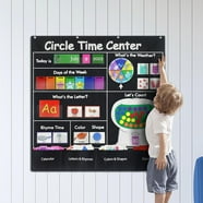 Circle Time Learning Center Pocket Chart, Teaching Shape Color Circle ...