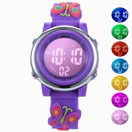 LED Kids Watch 3D Cartoon Toddler Wrist Digital Watch Waterproof 7 ...