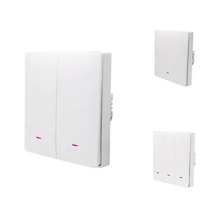 Smart light switch led push button switch universal wifi remote control ...