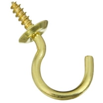 National Hardware N119-669 7/8" Solid Brass Cup Hooks 5 Count - Walmart.com