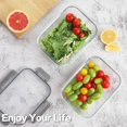 24pc Borosilicate Glass Food Storage Containers with Snap Locking Lids ...