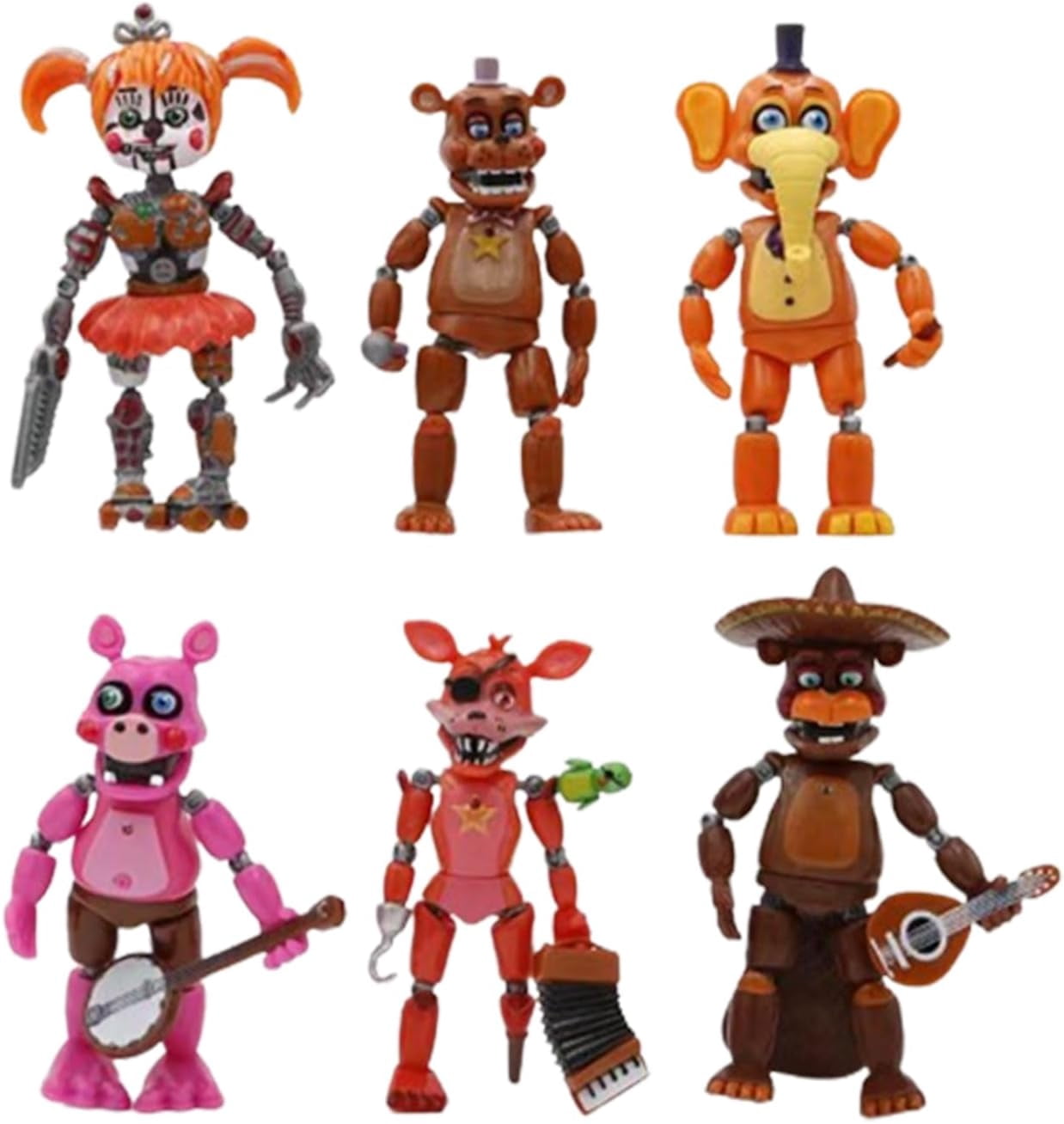 LAICAIW 5/6PCS Five Nights at Freddys PVC Action Figure, Five Nights at ...