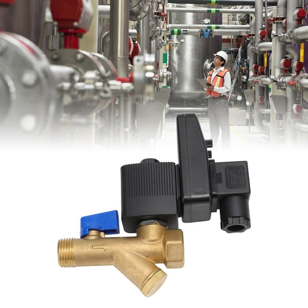 Electronic Drain Valve DN15 G1/2 16bar Working Pressure Brass Noise ...