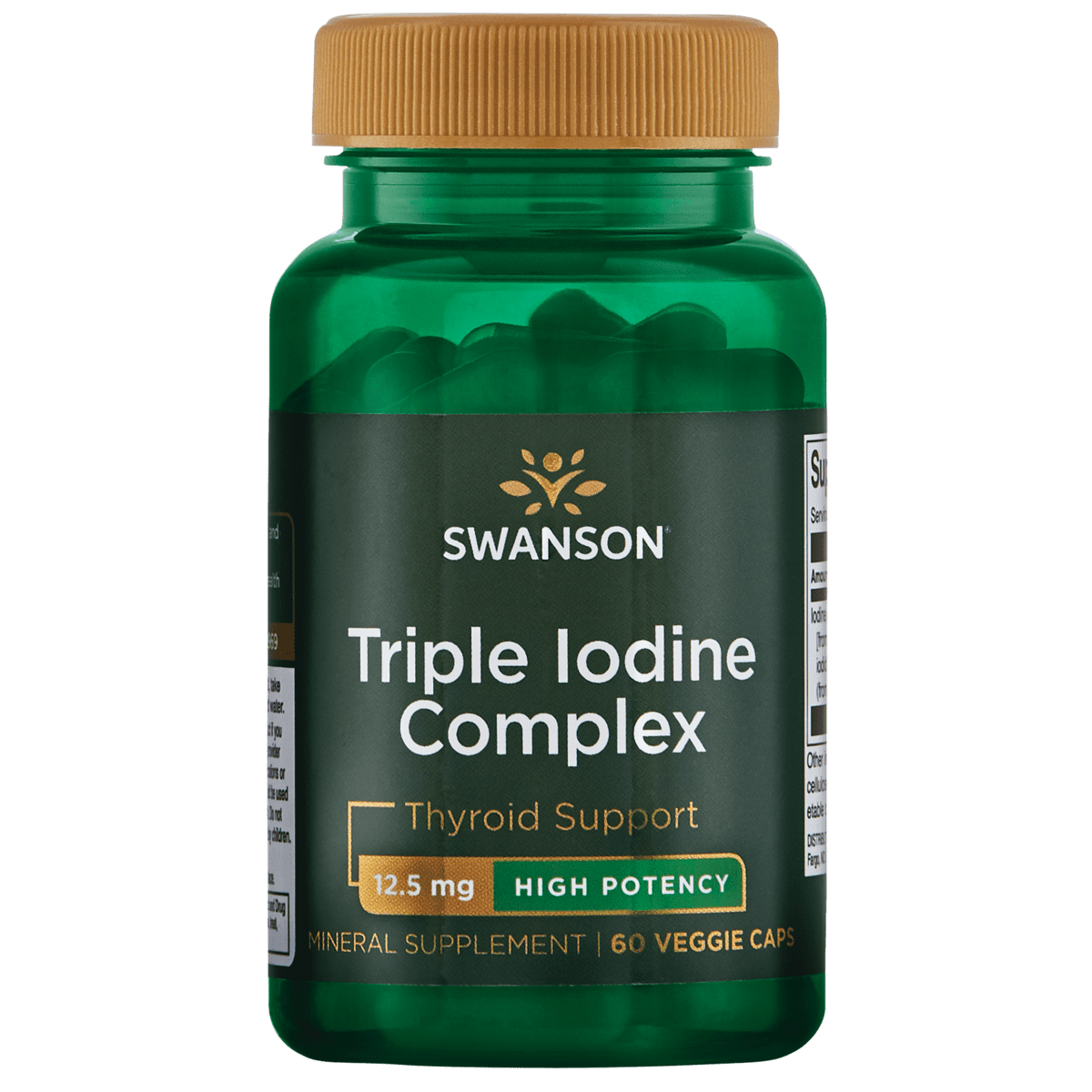 Swanson Mineral Supplements High Potency Triple Iodine Complex 12.5 mg ...