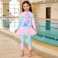 Big Girls Swimsuits Two Piece Cartoon Print Sun Protection Split For ...