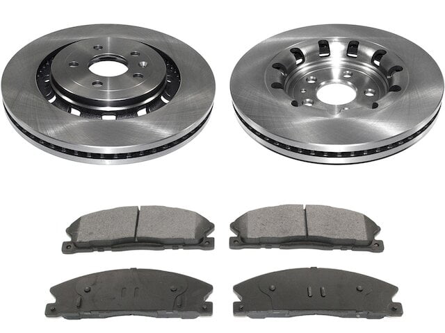 Front Brake Pad and Rotor Kit - Compatible with 2013 - 2019 Ford ...