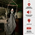 Haunted Hill Farm 15.7 in Animatronic Demon Woman on Swing with Lights ...