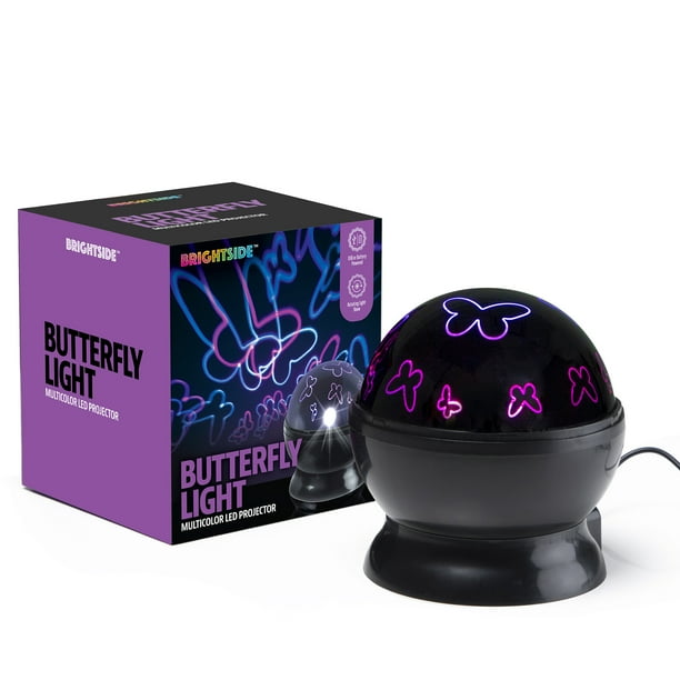 Brightside Butterflies LED Projector, Multicolor Rotating Lights ...