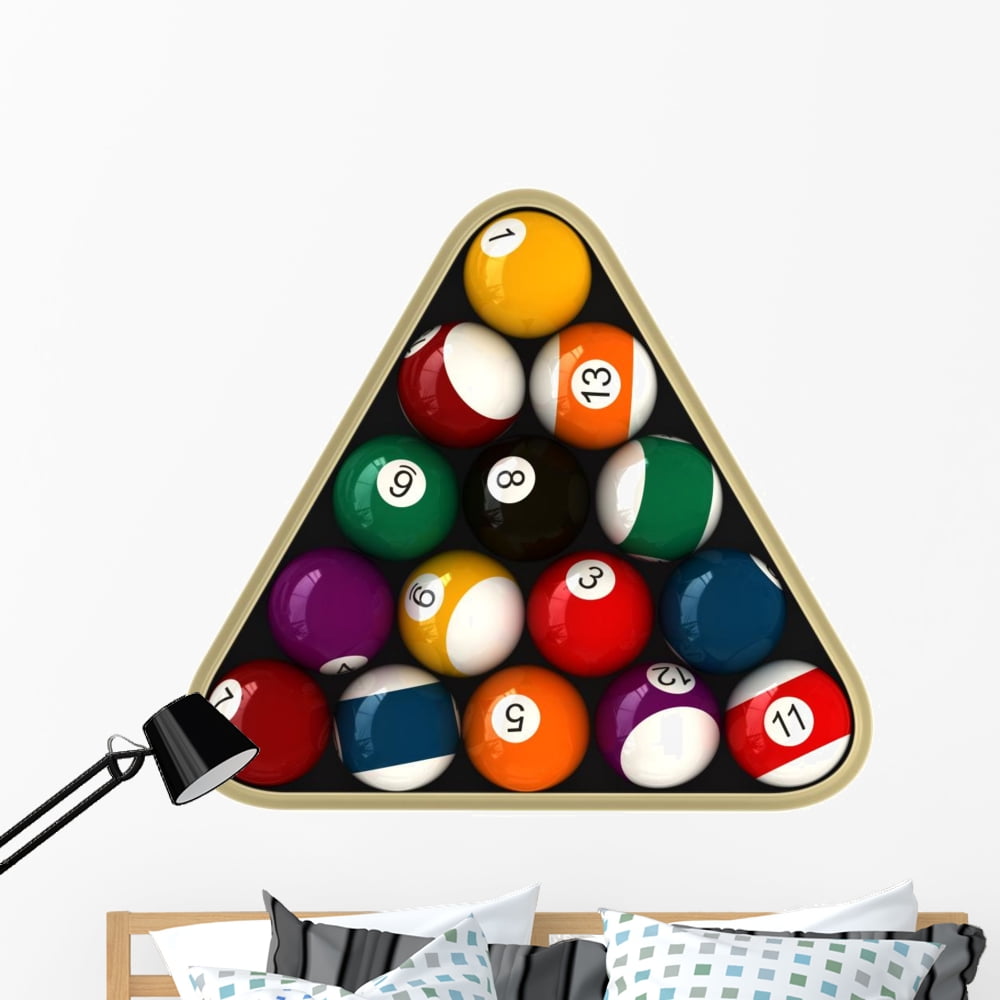 Billiard Wall Decal Sticker by Wallmonkeys Vinyl Peel and Stick Graphic ...
