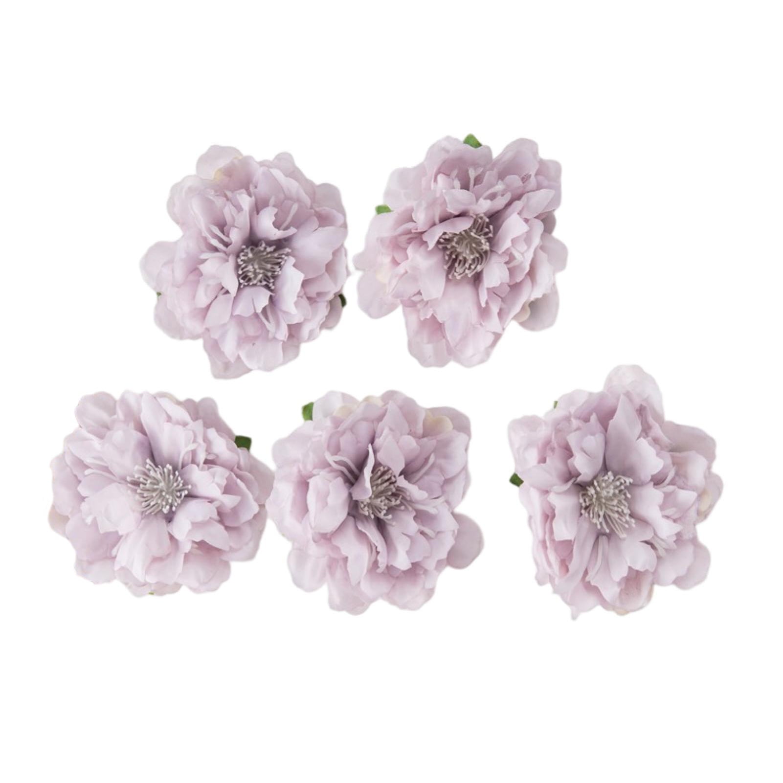 FaLX 5Pcs Artificial Flower Realistic Non-withering Green Leaves DIY ...
