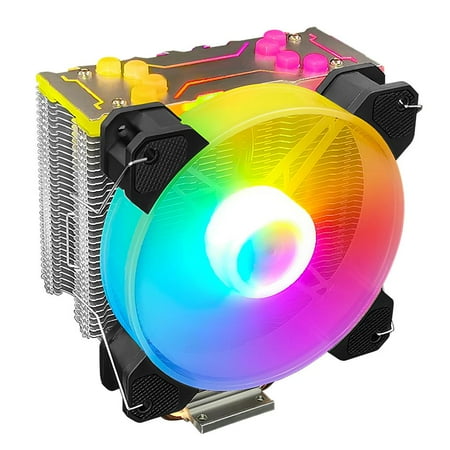 CUP Cooling Fan 16 Million Colors CPU Air Cooler 5V ARGB Computer Case ...