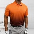 DPTALR Men's Gradient Color Performance Shirt,Short Sleeve Quick-Dry ...