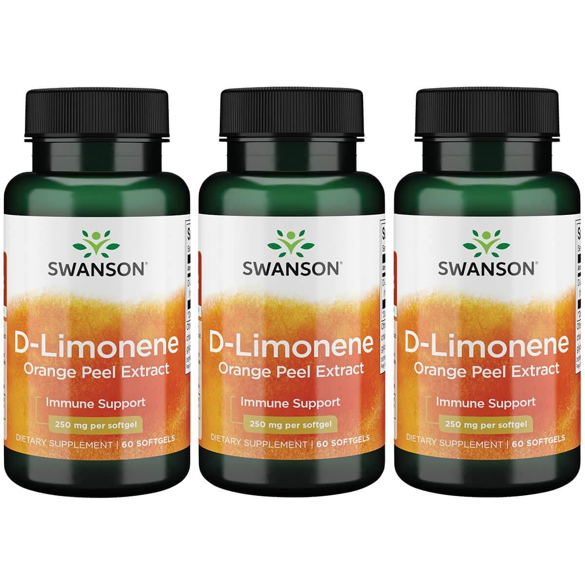 Swanson D-Limonene Orange Peel Extract 250 mg 60 Sgels 3 Pack - Walmart.com