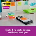 Post-it® Super Sticky Notes, 1 7/8 in. x 1 7/8 in., Supernova Neons ...