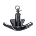 Seachoice 41520 River Boat Anchor, 20 Lbs Cast Iron, Black Vinyl Coated ...