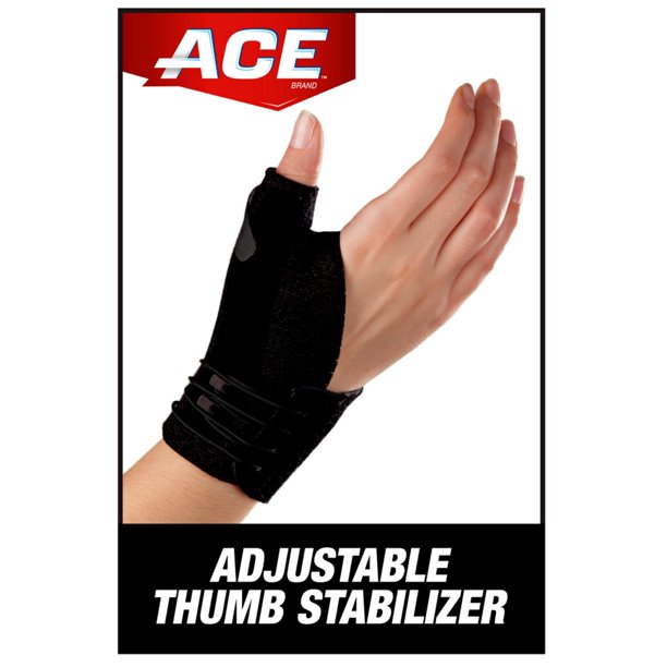 Ace Thumb Stabilizer Adjustable Supports Injured Thumb Joint, 1ct, 6 ...