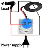 Square Dual Display Indicator Ammeter Voltmeter 2-in-1 Signal Light ...