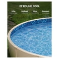 21ft Above Ground Pool Liner, Unibead Standard Gauge Replacement Liner ...