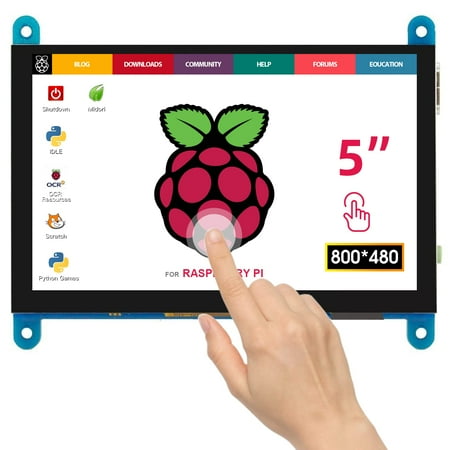 ELECROW Raspberry Pi Touchscreen Monitor 5 inch HDMI Screen Display ...