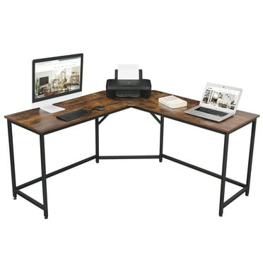Costway 58''x 47'' L Shaped Corner Computer Desk Home Office ...