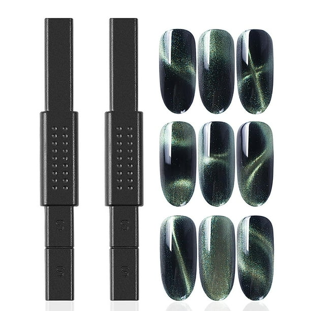 3 Pieces Double-Head Cat Eye Magnet for Nails Nail Magnet Stick Cat Eye ...