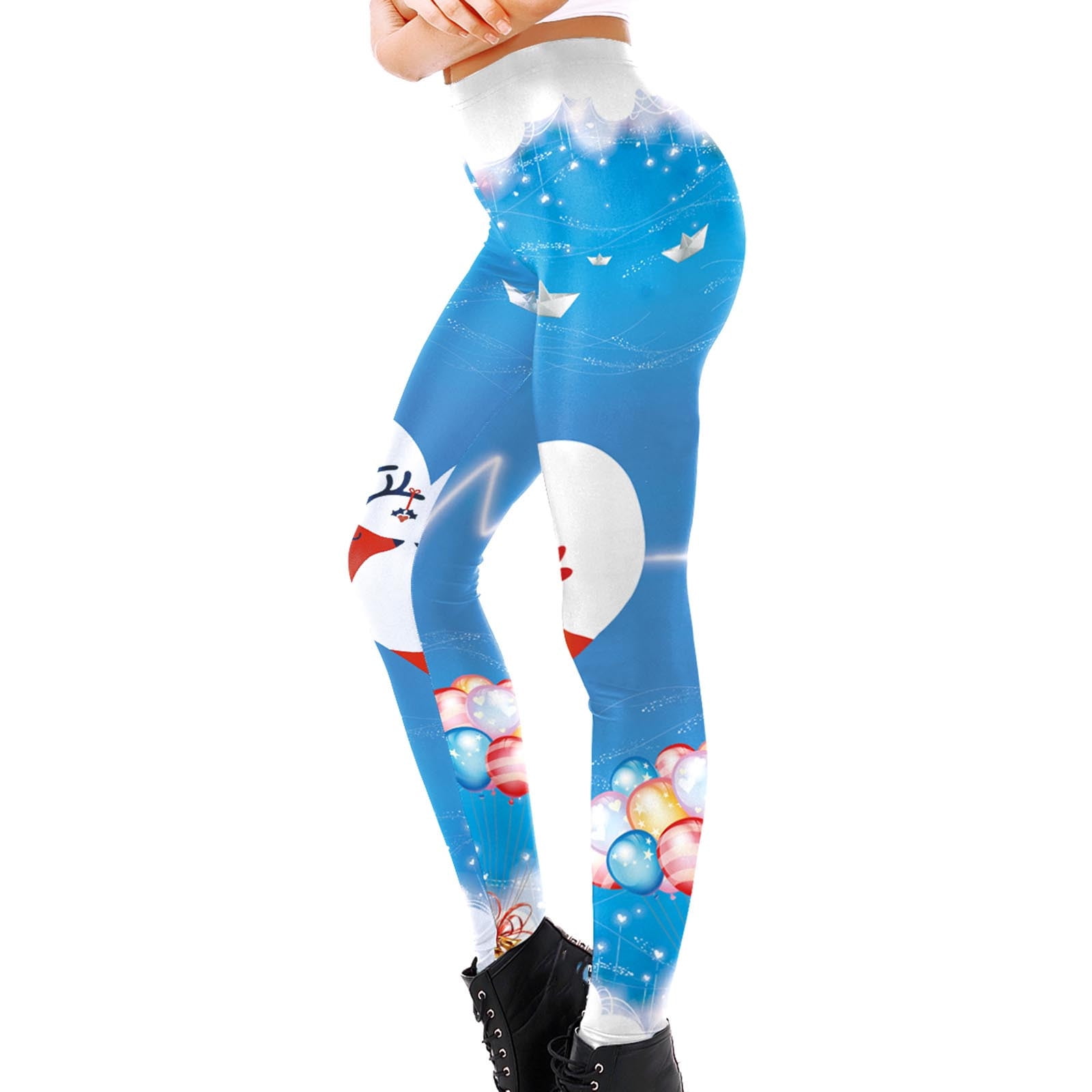 Mallas Navideñas Para Mujer, Mallas Con Forro Polar, Moda Informal ...
