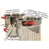 Cook Pro 8 Qt Stainless Steel Pasta Cooker, Induction Ready, Steamer ...