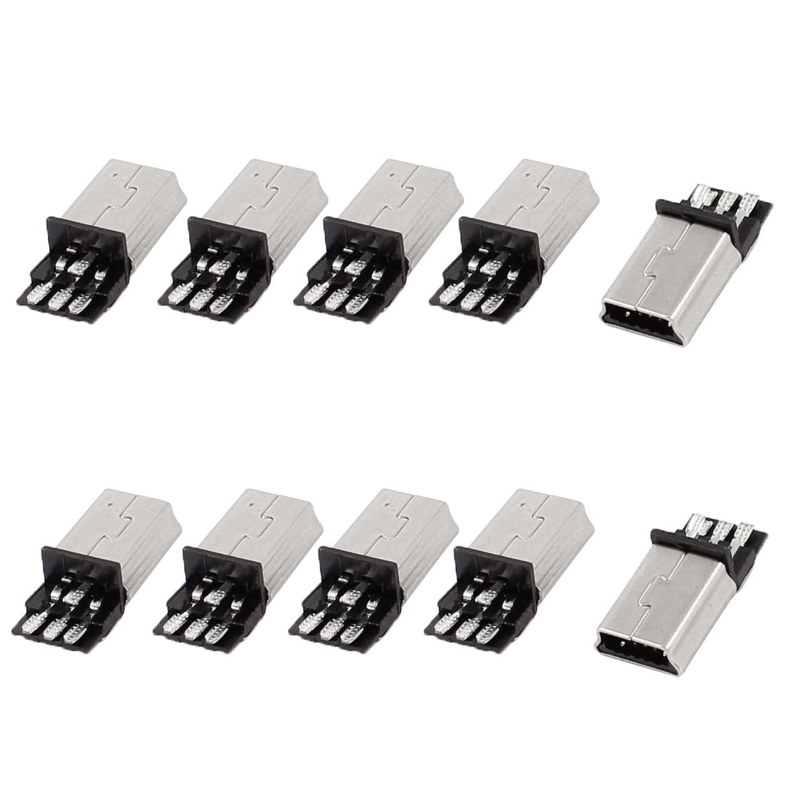 Lot de 10 Mini USB 5 Broches Type B male Connecteur PCB Connecteur Jack ...