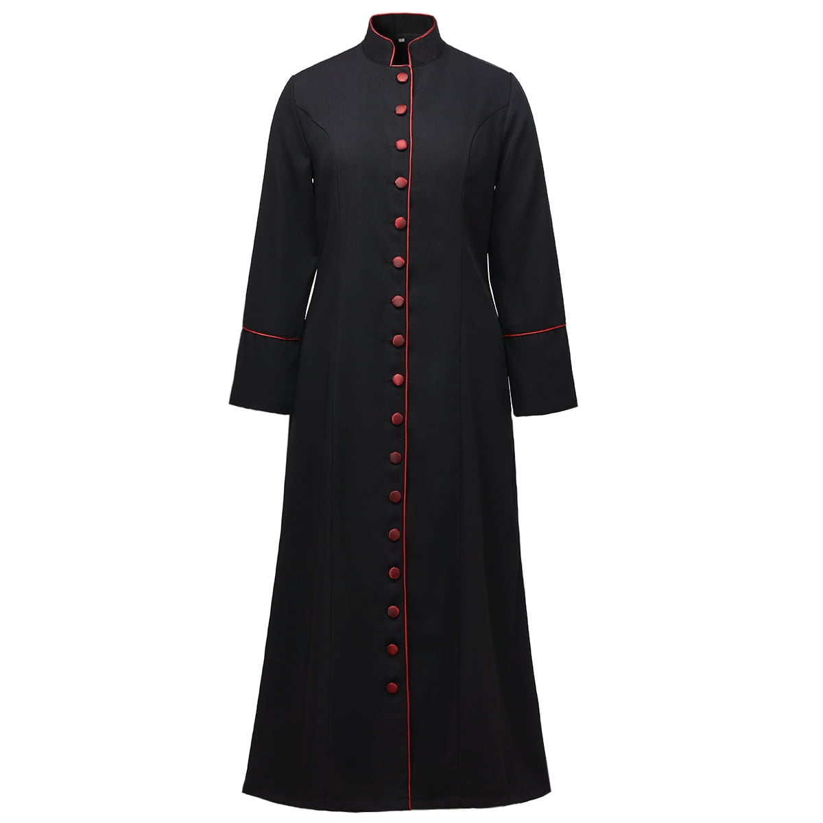 GRACEART Choir Cassock Black Robe Clergy Pulpit Liturgical Vestment ...