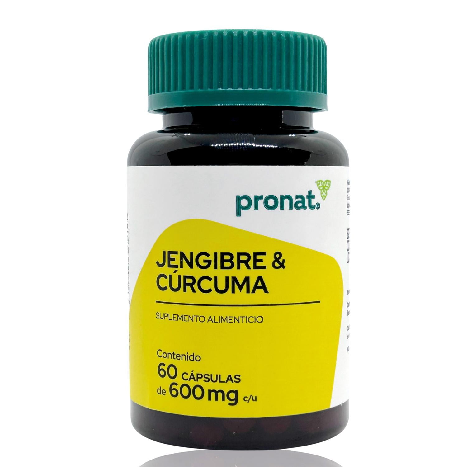 Jengibre Cúrcuma 60 cápsulas Pronat Pronat PRONATJENGIBRECURCU | Bodega ...
