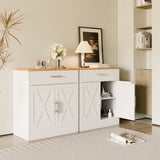 Walsunny Sideboards Buffets Table 28.3" with Drawer Storage Cabinet ...
