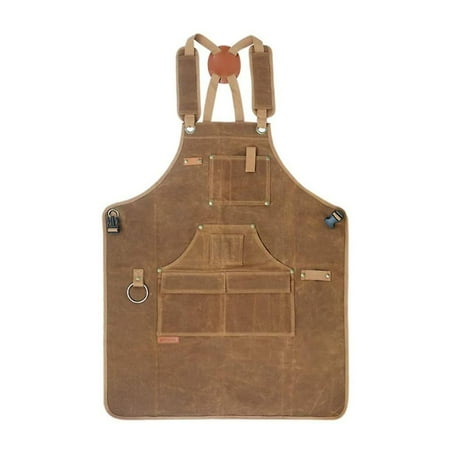 Durable Waxed Canvas Work Apron With Tool Pockets | Walmart Canada
