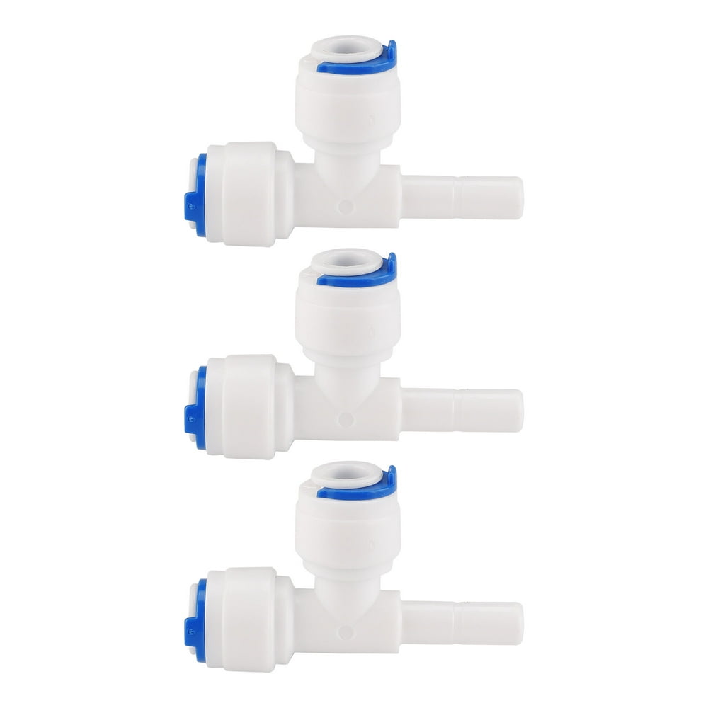 1/4 Inch OD Tee-type Quick Connect Water Purifier Tube Connector Filter ...