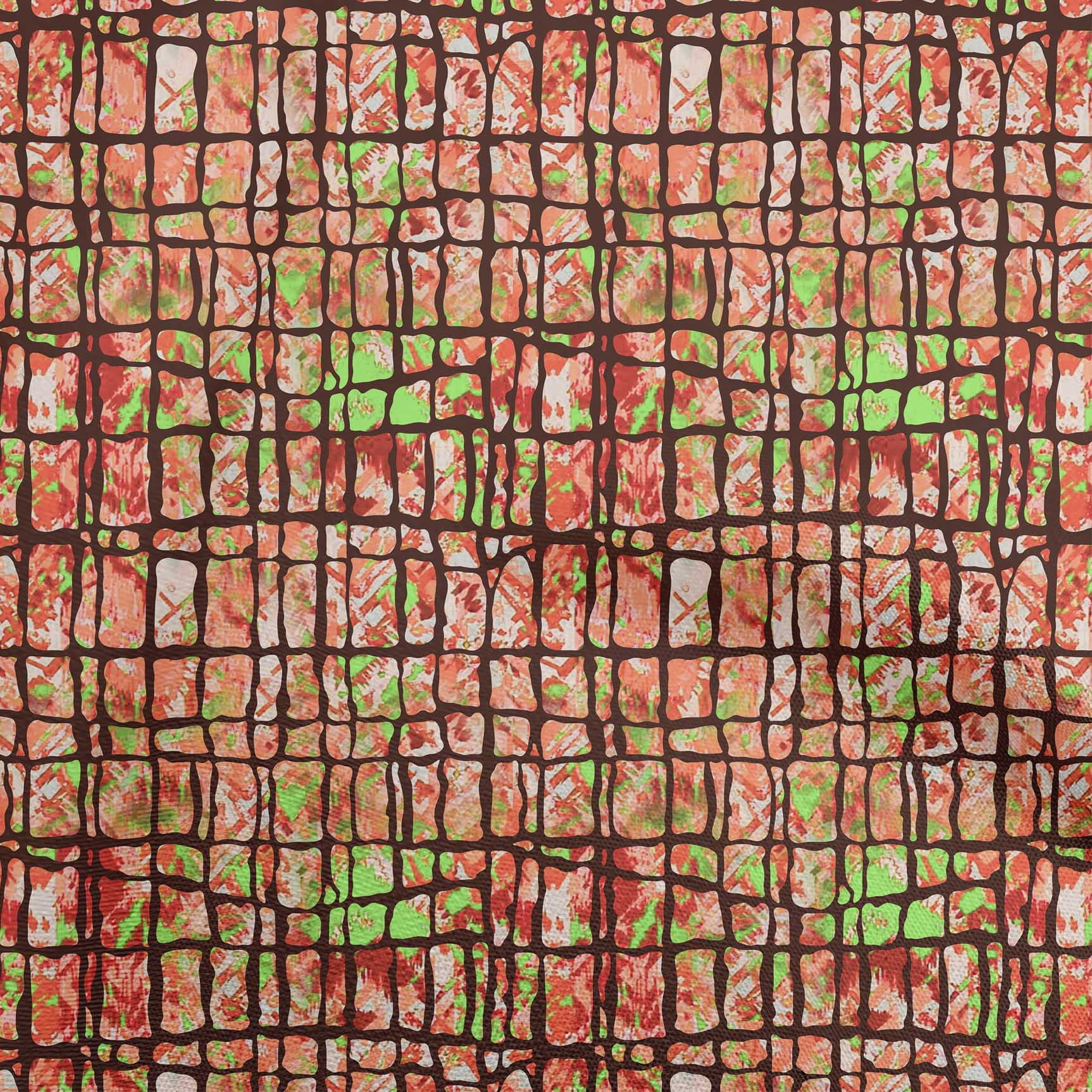 oneOone Velvet Dark Peach Fabric Abstracts Diy Clothing Quilting Fabric ...