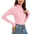 Womens Sexy Jumpsuits Sweater Sets Turtleneck Ribbed Knit Sweaters Long Sleeve Tops Bodysuit