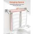Double Bath Towel Bars Towel Racks for Bathroom,Wall Mount Towel Holder ...