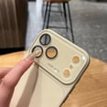 Simple Solid Matte Color Camera Protect Phone Case for iPhone (Red ...