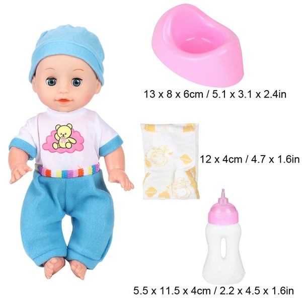 Fugacal Baby Doll Toy Talking Toys Pretend Play Body Doll Toy Abs For Above 3 Years Old Blue Sy004 9 Huayi