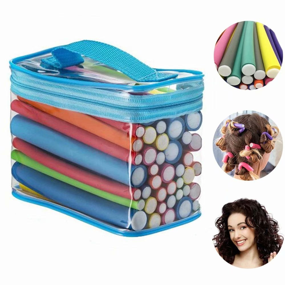 Flexible Curling Rods, 42Pcs Hair Rollers Curlers Bendy Twist-flex Rods ...
